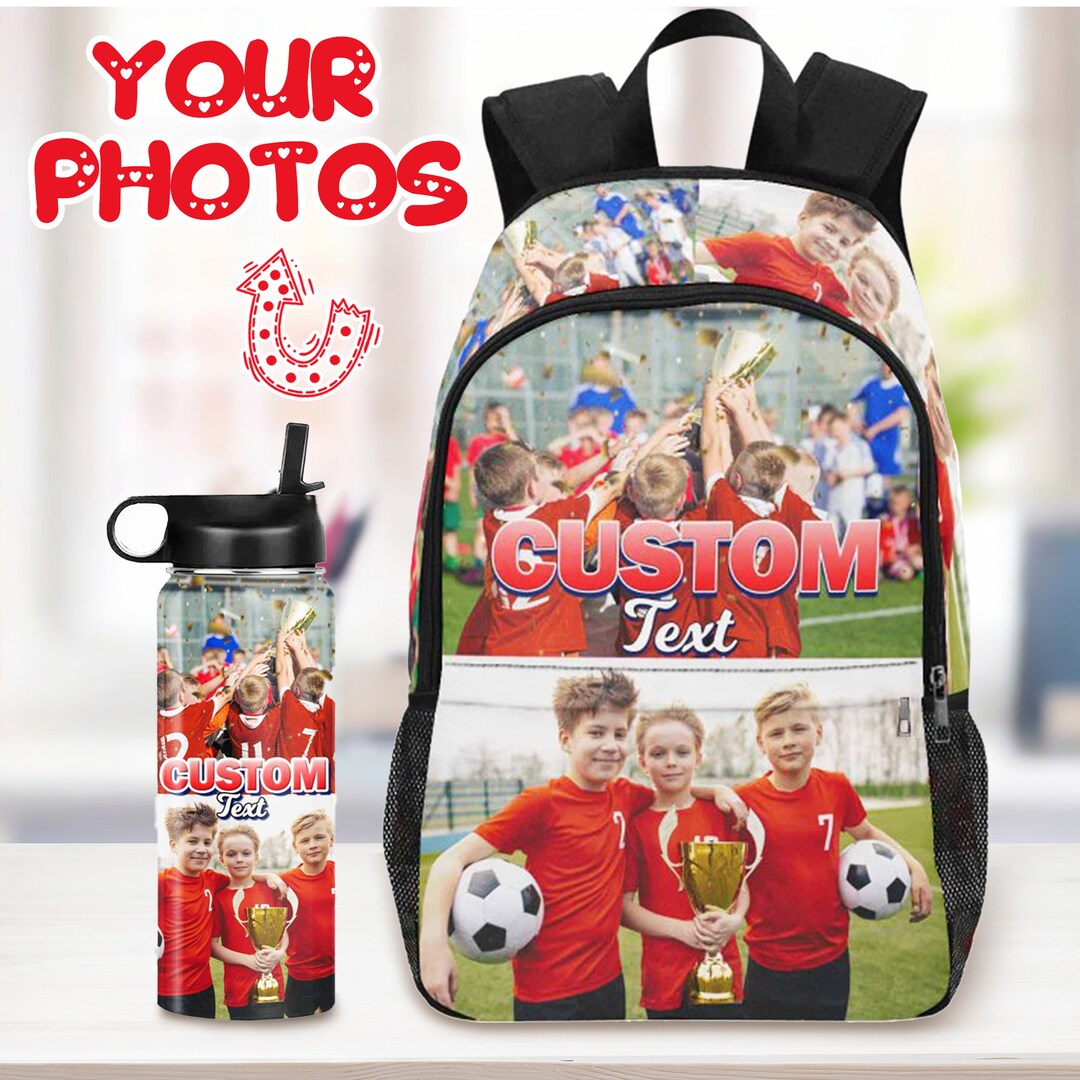 Custom Backpack With Picture, Custom Kids Backpack With Text, Custom ...