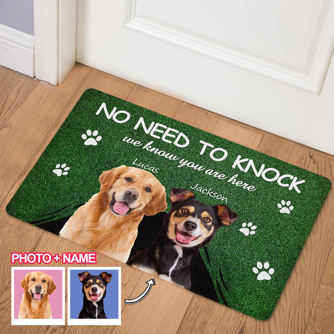 Personalized Pet Photo Doormat: Custom Dog & Cat Welcome Mat - Etsy