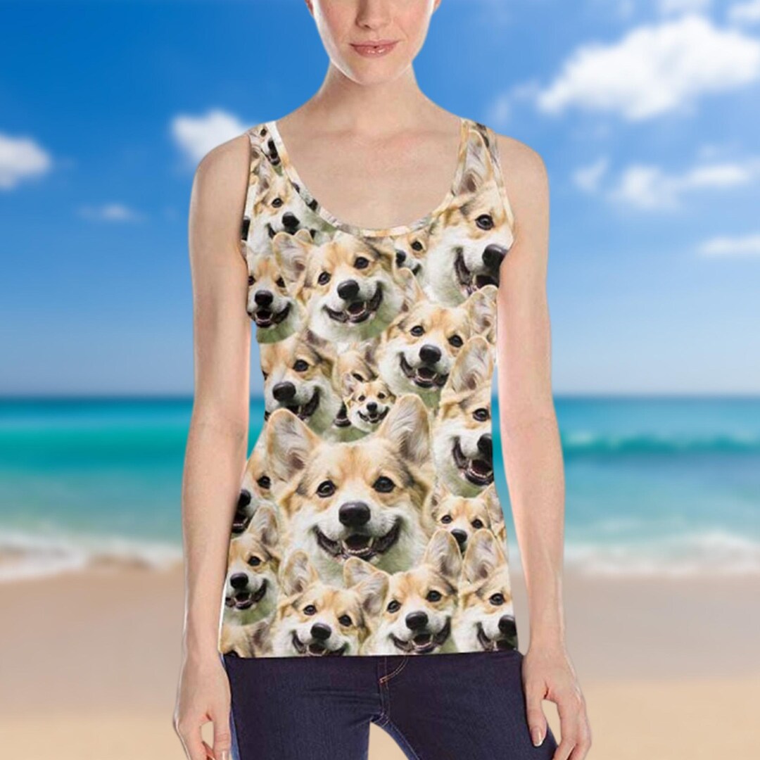 Custom Face Tank Top: Personalized Photo All Over Print - Etsy