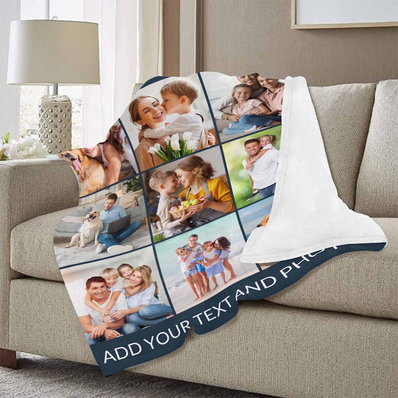 Personalized Photo Blanket for Adults Custom Blanket With - Etsy
