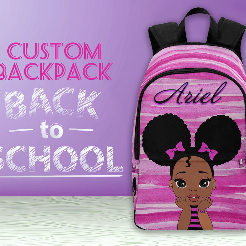 Black Girls Backpack - Etsy