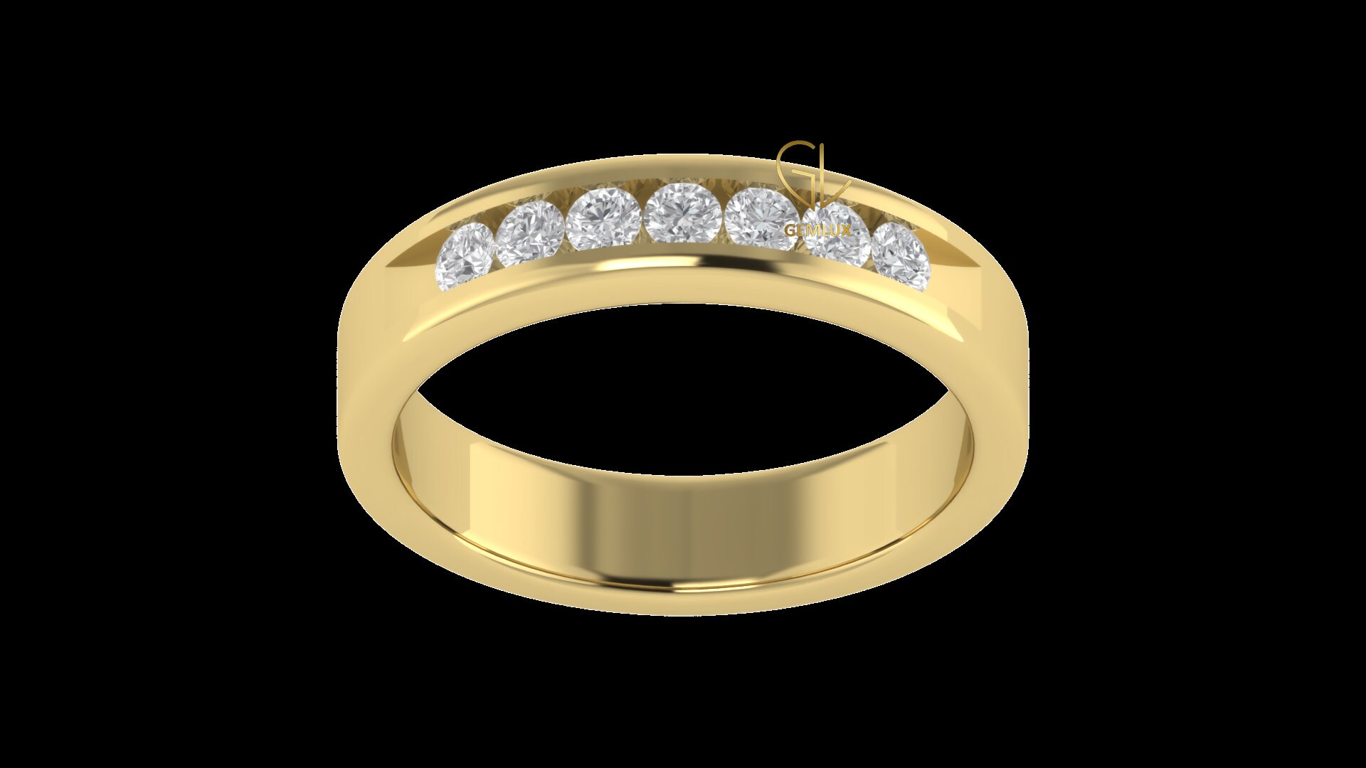 Seven Stone Engagement Ring Certified Natural Diamond Round | Etsy