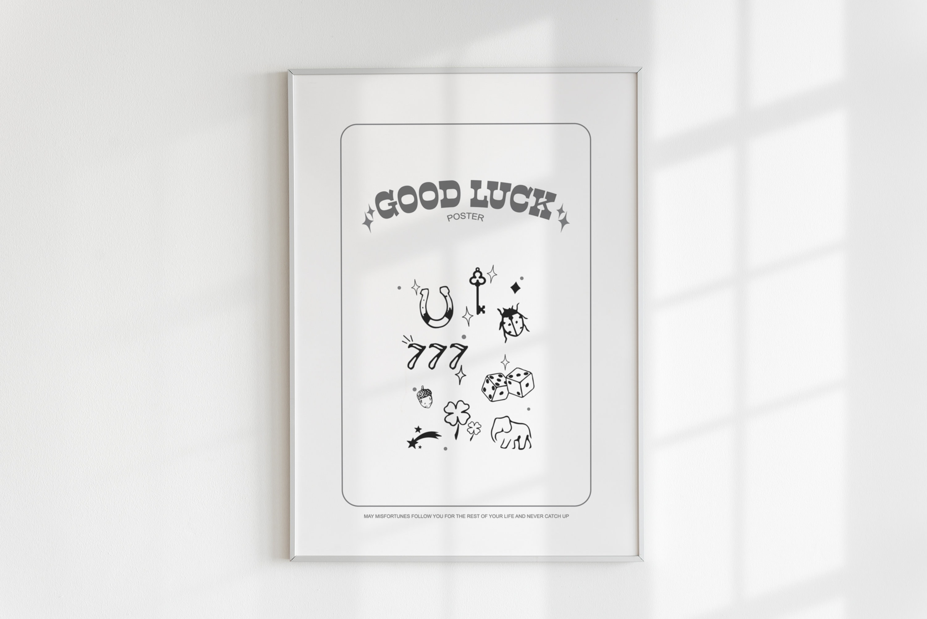 Good Luck Charms Poster Wall Art Print GOODLUCK ENERGY - Etsy