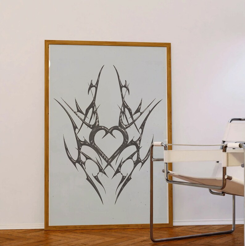 Cyber Punk Gothic Sigilism Poster Digital Art Print - Etsy