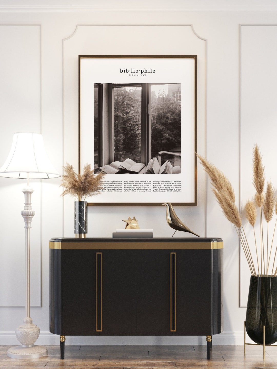 Bibliophile *ART POEM SERIES* Digital Download Wordy Print Black and ...