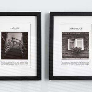 Panglossian *ART POEM SERIES* Digital Download Wordy Print Black and ...