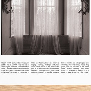 Hiraeth *ART POEM SERIES* Digital Download Wordy Print Black and White ...