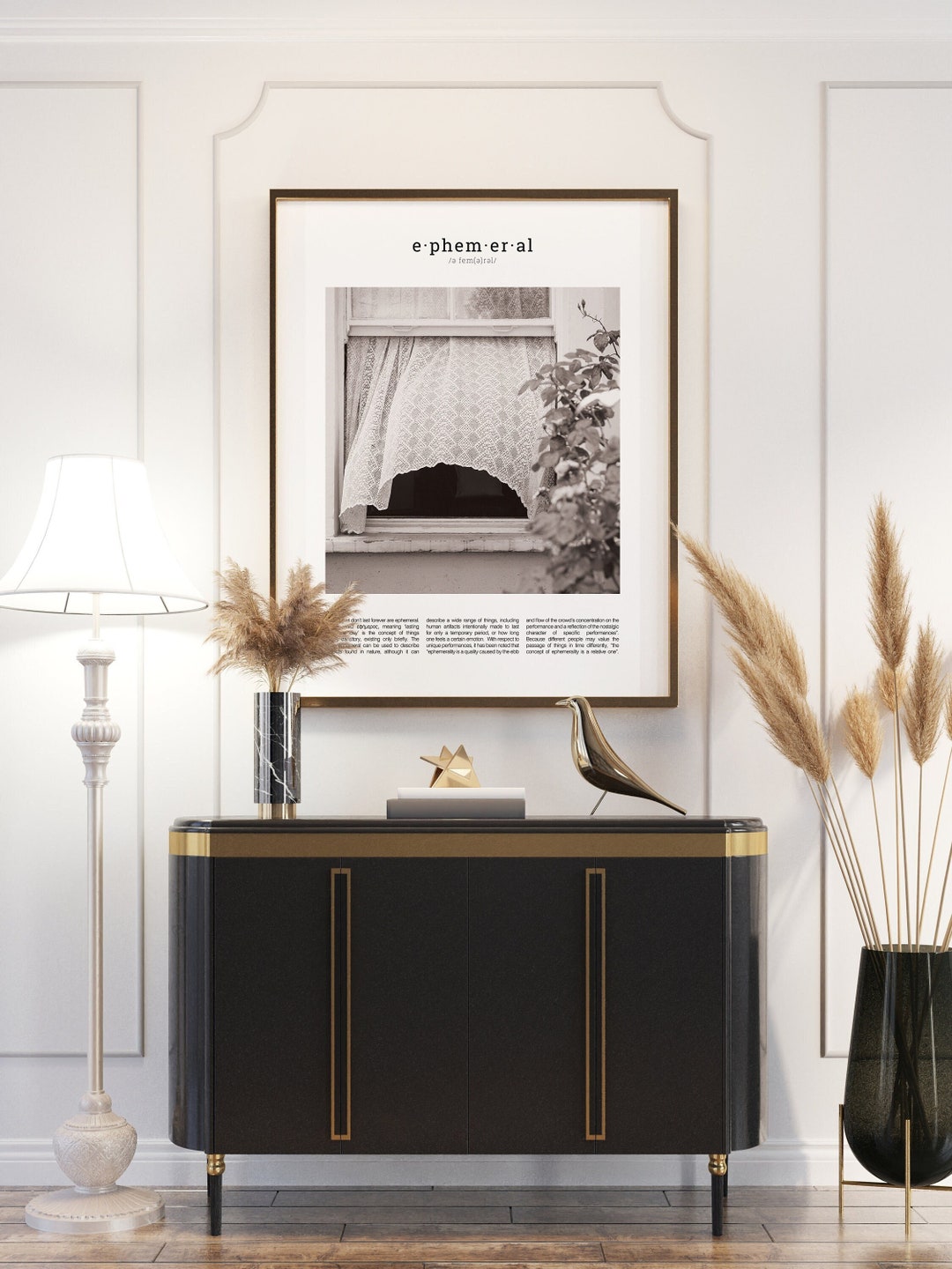 Ephemeral *ART POEM SERIES* Digital Download Wordy Print Black and ...