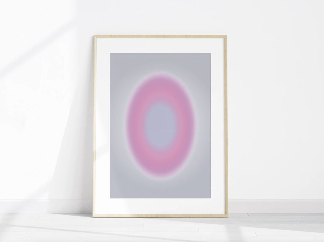 Gradient Baby Girl Oval Mood Color Gradient Wall Art Print *AURA ENERGY ...