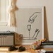 Set of 3 Black Ink Paint Stroke Still Life Sketch Wall Art Print *STILL ...