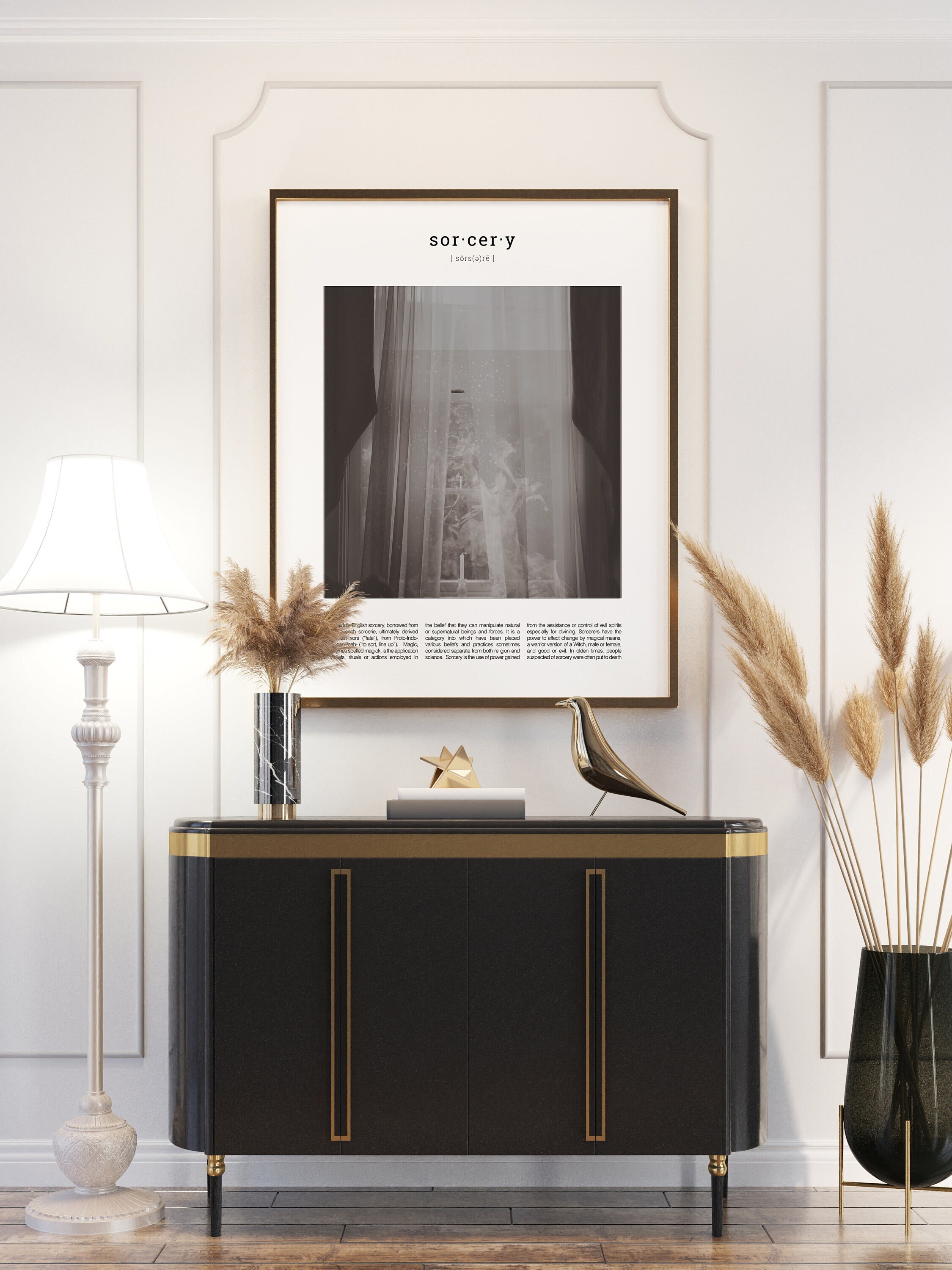 Sorcery ART POEM SERIES Digital Download Wordy Print Black | Etsy