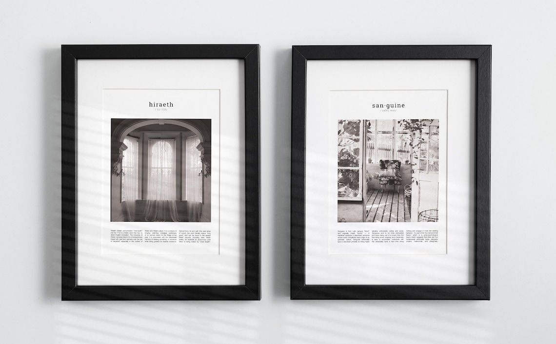 Hiraeth ART POEM SERIES Digital Download Wordy Print Black | Etsy