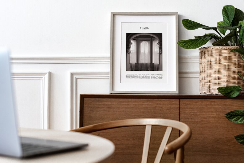 Hiraeth ART POEM SERIES Digital Download Wordy Print Black | Etsy