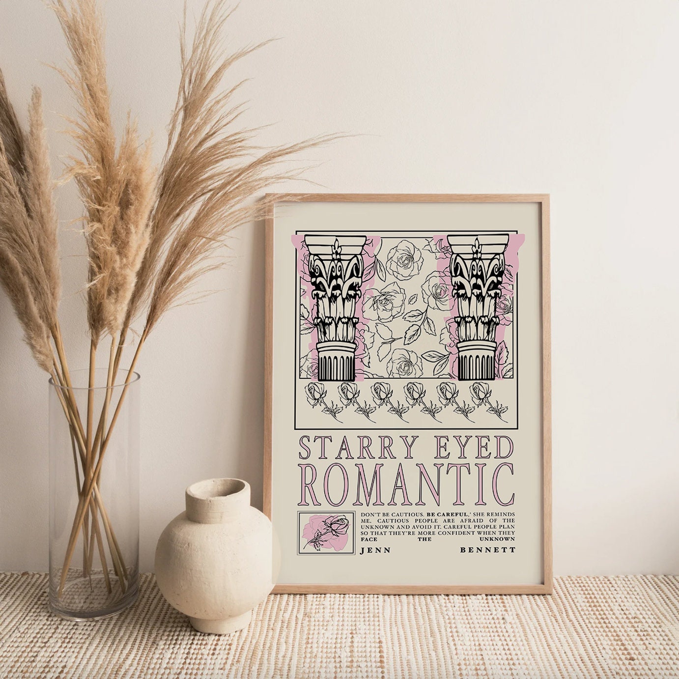 Italian Renaissance Inspired Wall Art Print With Quote - Etsy