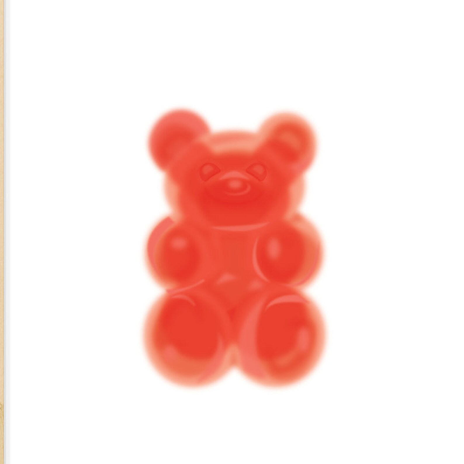 Funky Gummy Bear Digital Art Print Cherry (red) Printable Wall Art ...