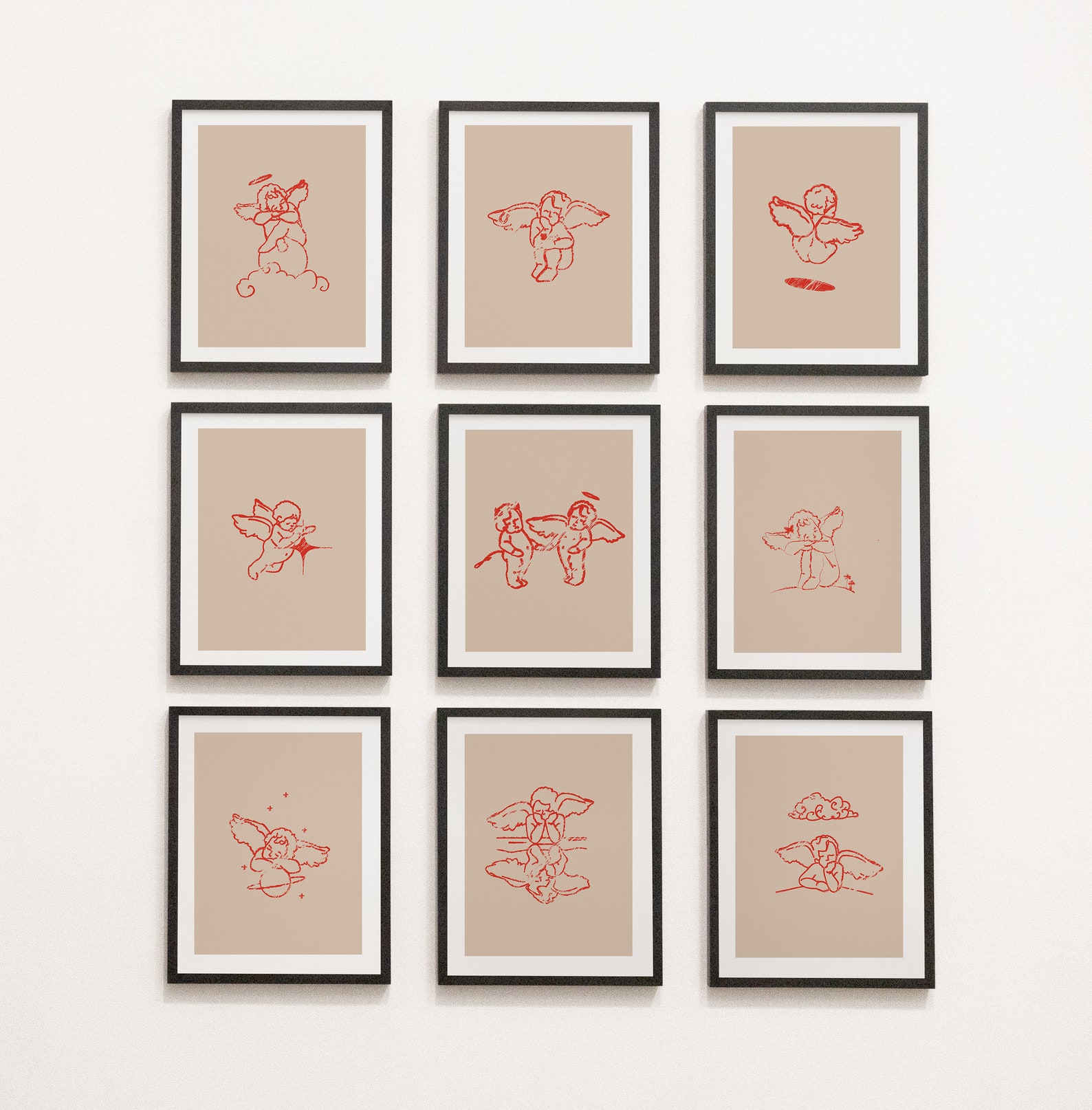 Angels and Angel Numbers Printable Wall Art "angels ALL Around ...