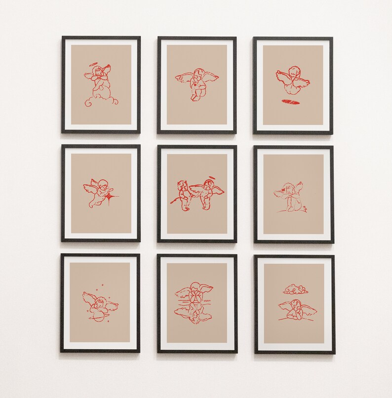 Angels and Angel Numbers Printable Wall Art "angels ALL Around ...