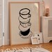Set of 3 Black Ink Paint Stroke Still Life Sketch Wall Art Print *STILL ...