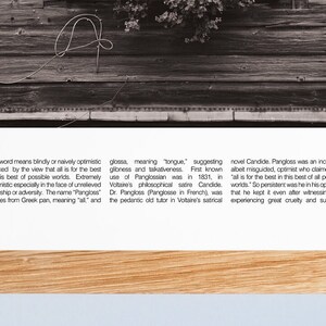 Panglossian *ART POEM SERIES* Digital Download Wordy Print Black and ...