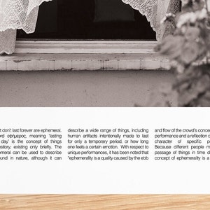 Ephemeral *ART POEM SERIES* Digital Download Wordy Print Black and ...