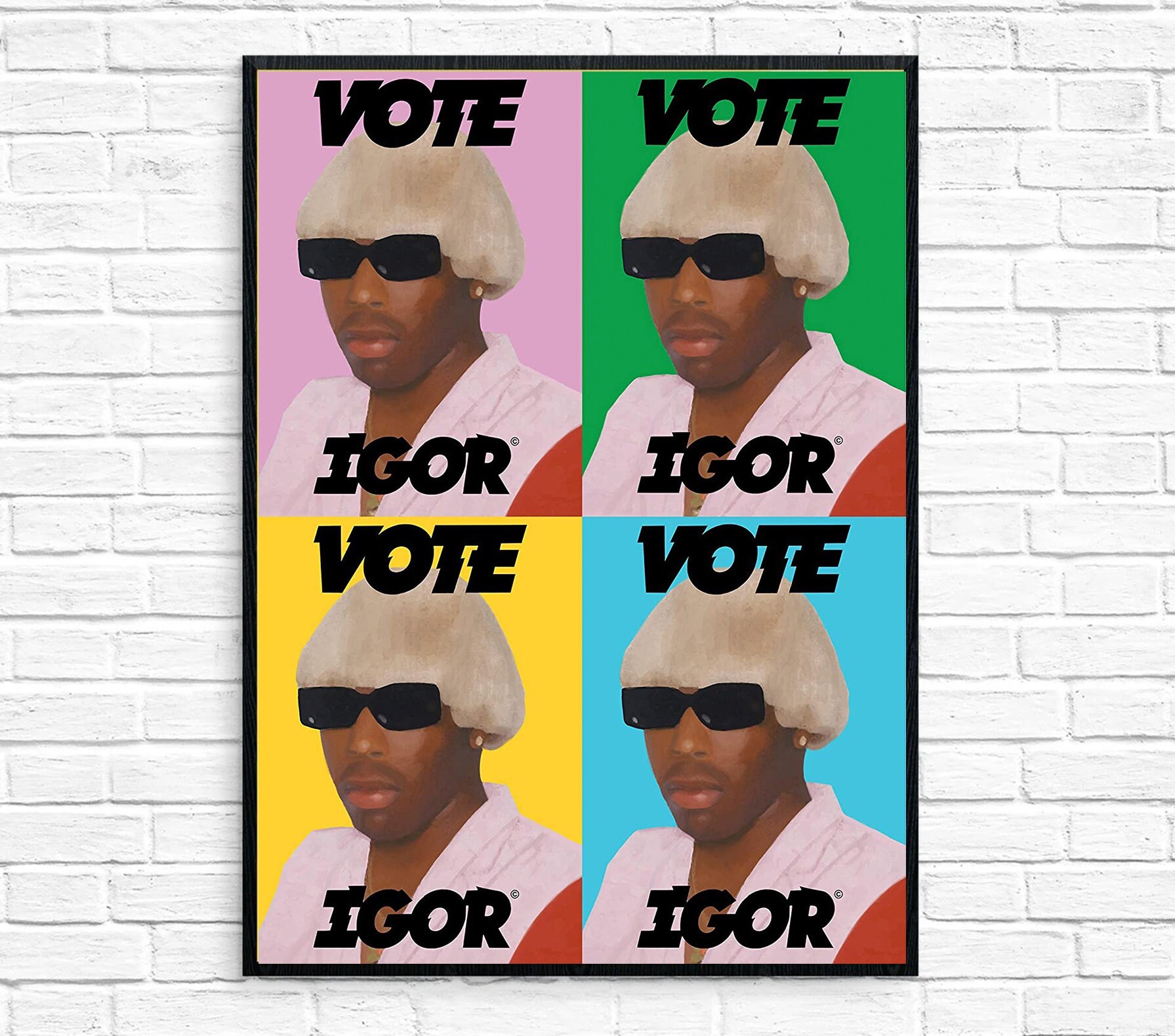 Vote Igor Tyler The Creator Poster | Etsy