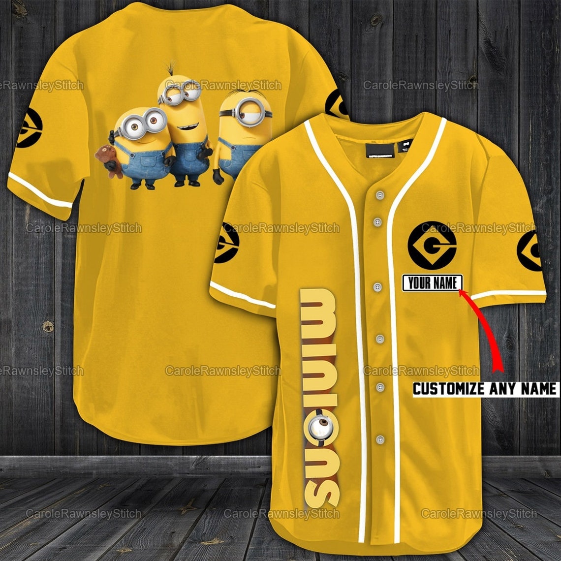 Minion Baseball Shirts Gifts Minion Despicable Me | Etsy