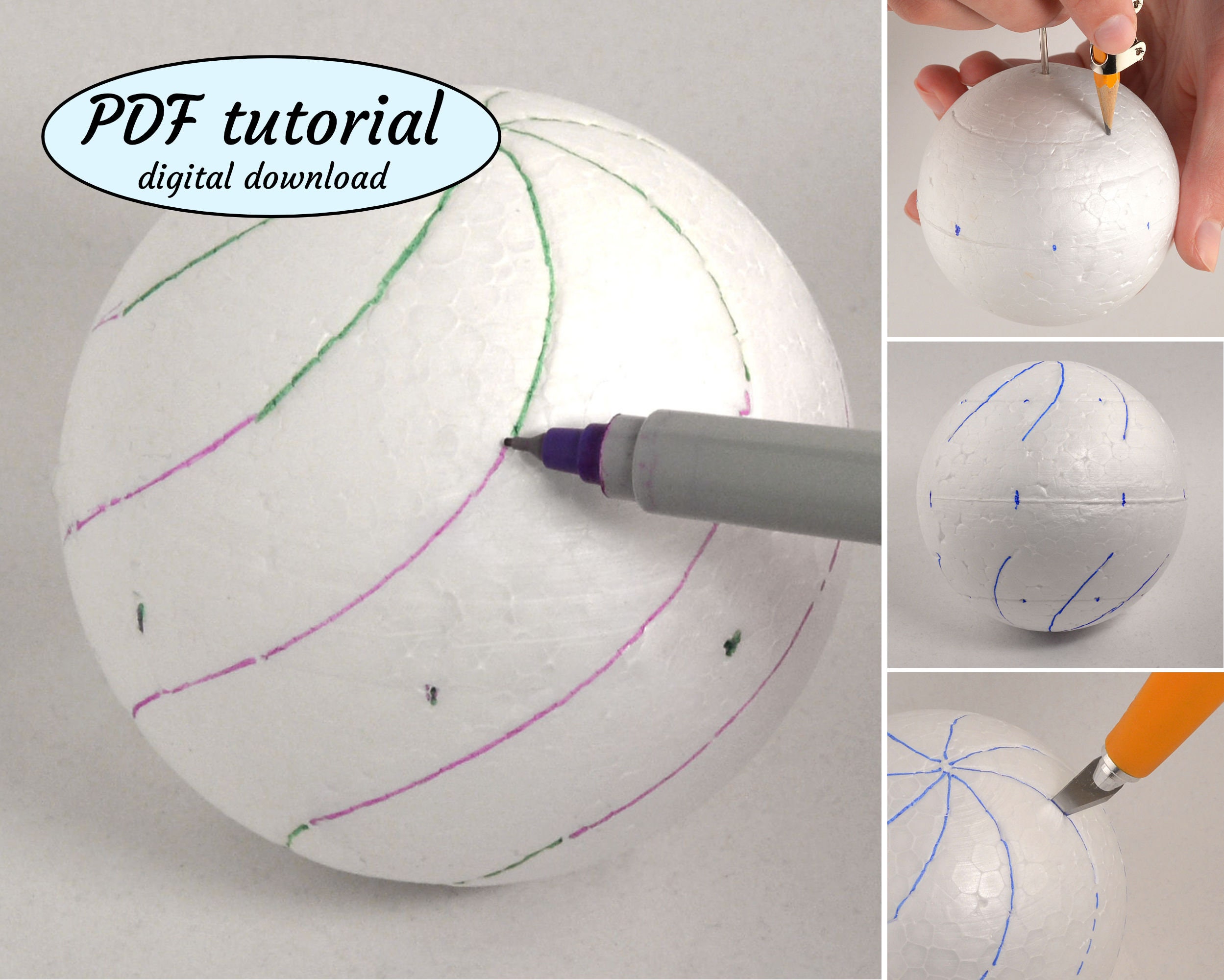 Swirl Pattern Drawing and Cutting Tutorial for Kimekomi - Etsy UK