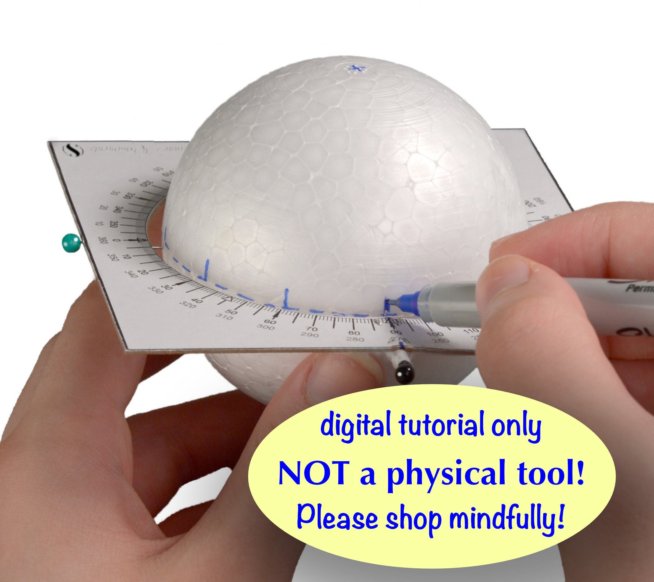 Saturn™ Ring Protractor DIY Tutorial and Printable Template - Etsy