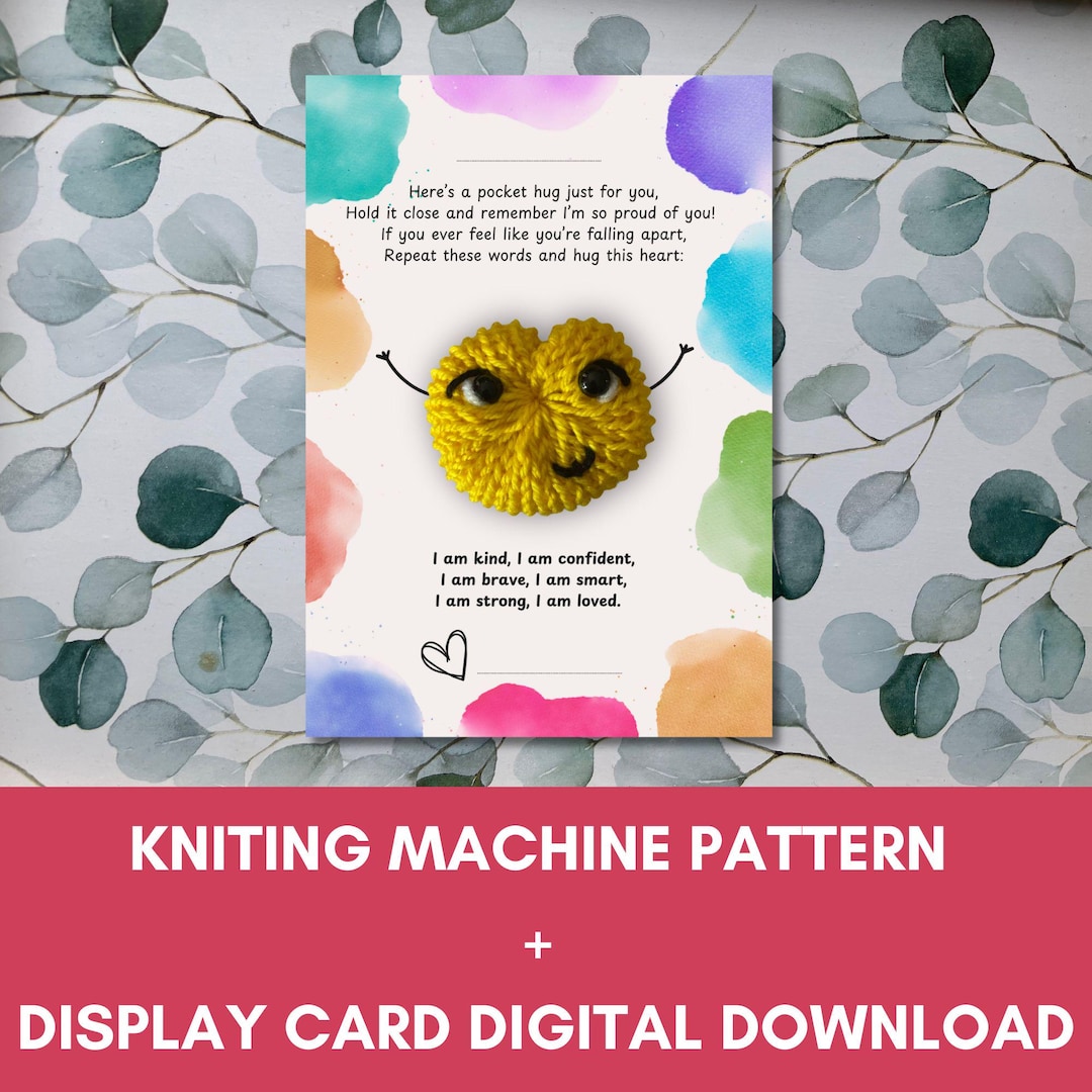Circular Knitting Machine Pattern Pocket Hug for Student Gift From ...