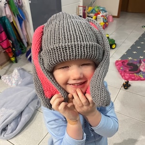 Circular Knitting Machine Pattern Animal Beanie Visual Instructions ...