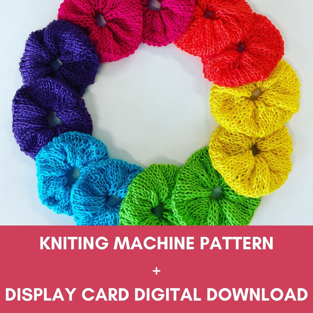 Circular Knitting Machine Pattern Scrunchies Beginner Friendly Visual ...