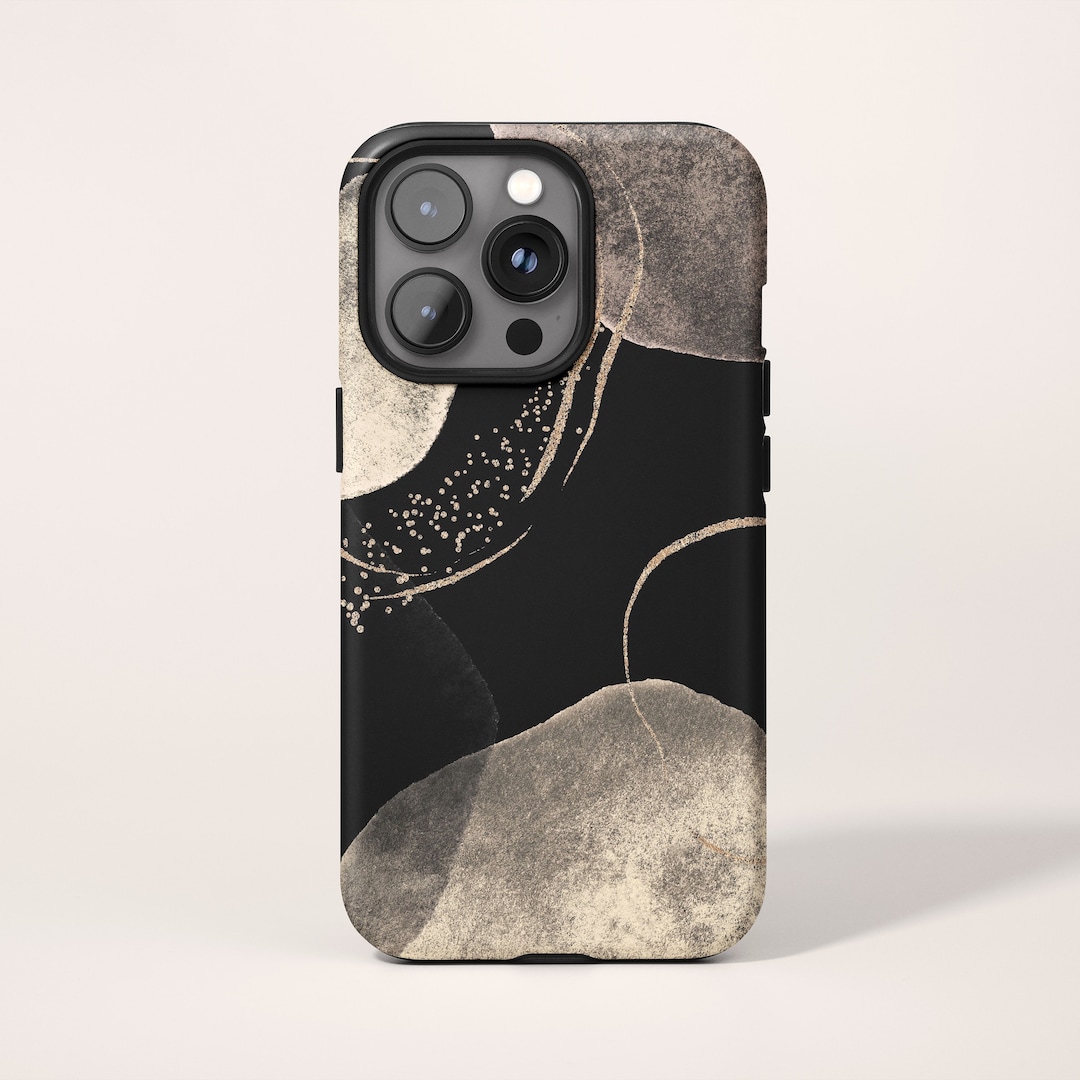 Luxury Black and Gold Phone Case— iPhone 15, iPhone 14, iPhone 13 ...