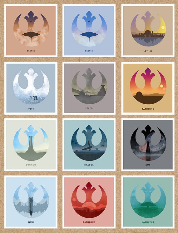 Star Wars Rebel Symbols