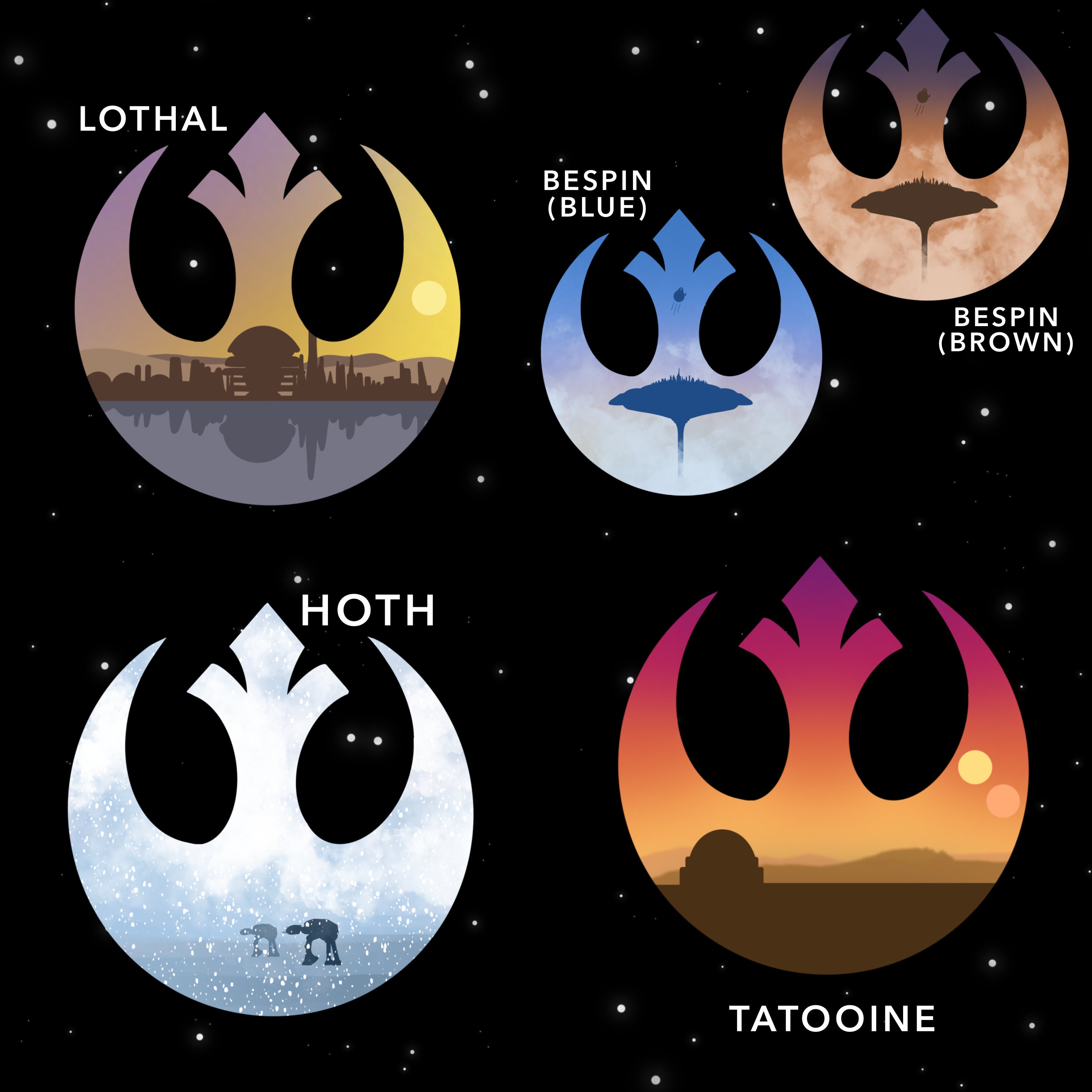 Star Wars Rebel Symbols