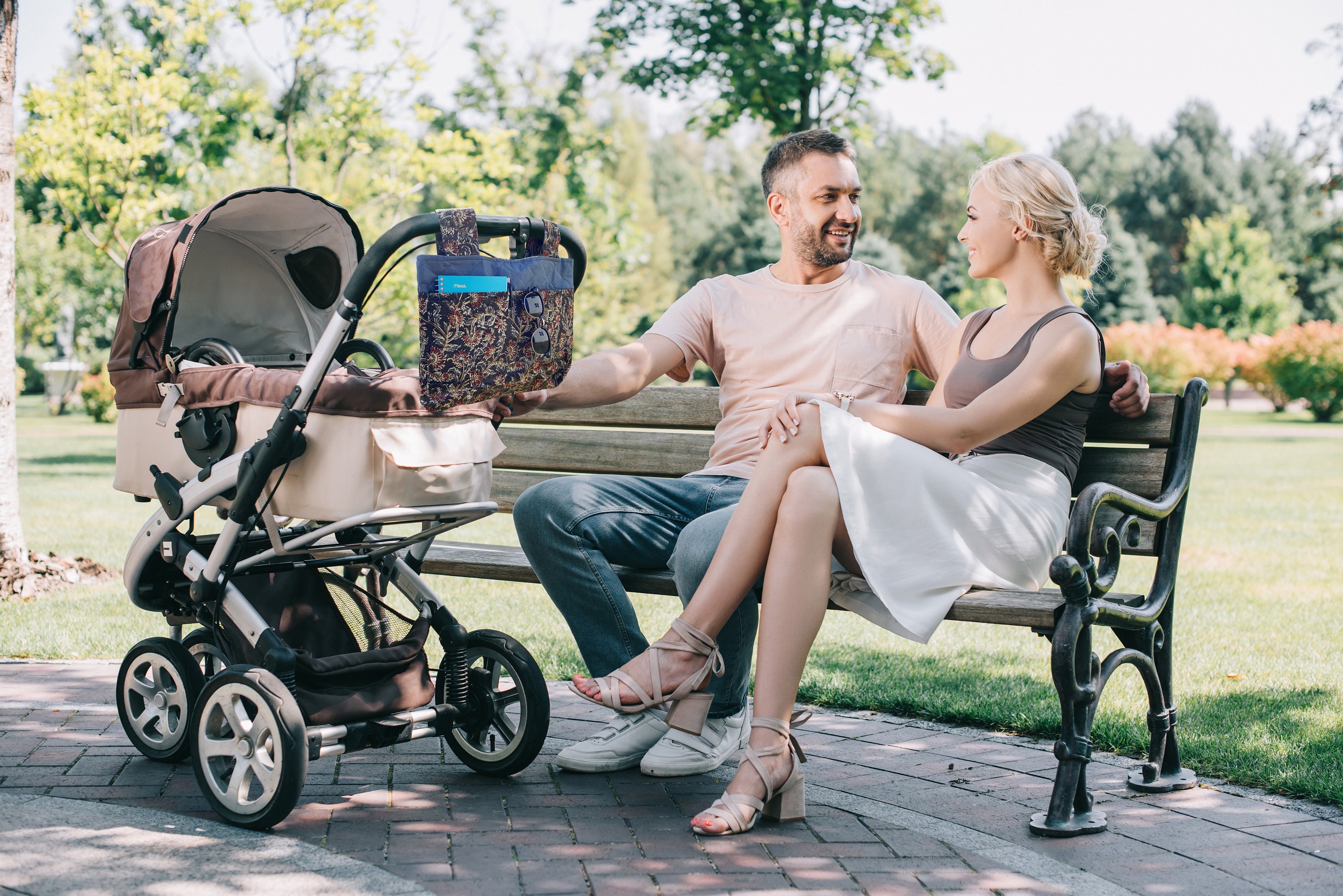 Designer Stroller Bag / Stroller Caddy / Gift for Mom / - Etsy UK