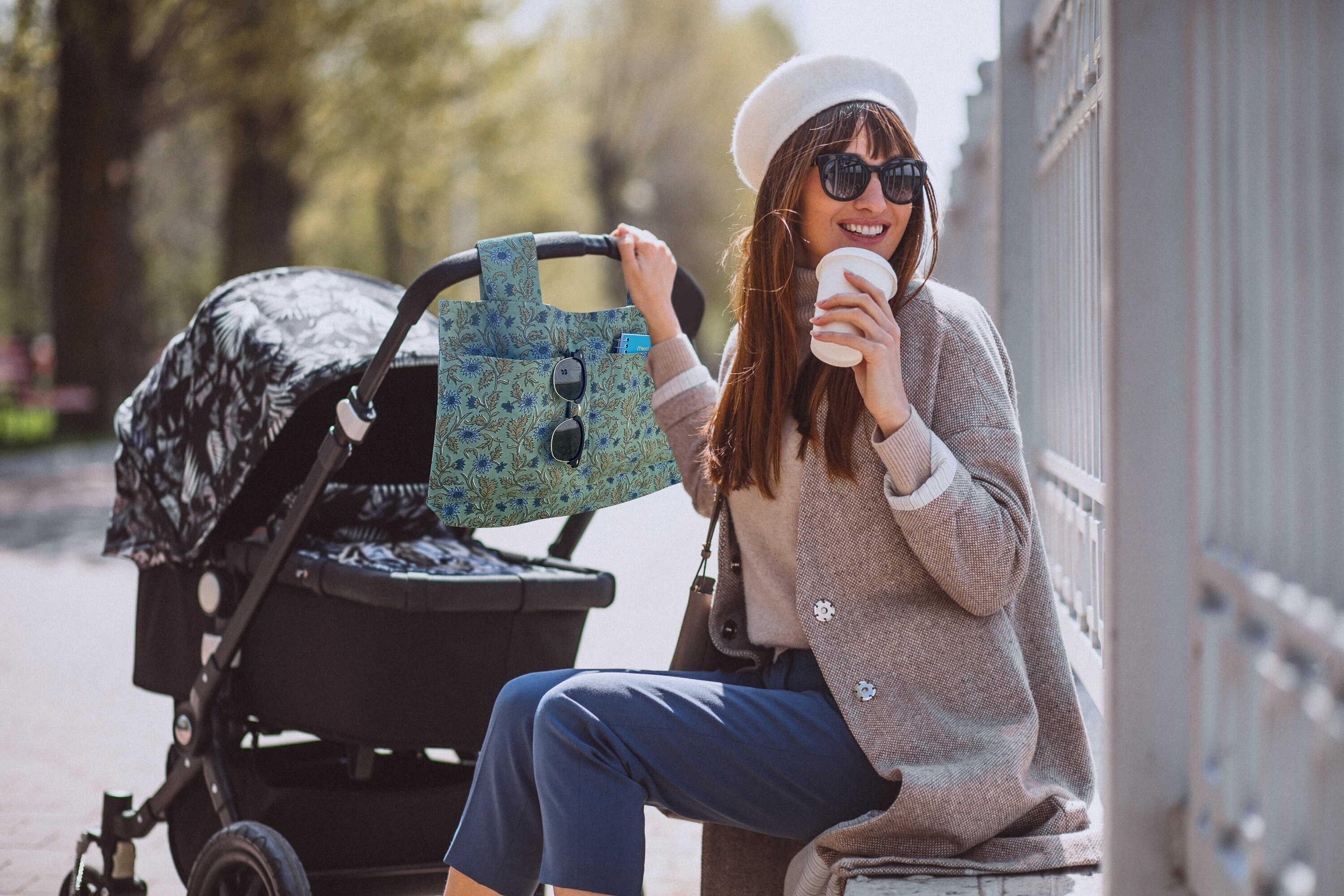 Designer Stroller Bag Stroller Caddy Gift for New Mom Dad Baby Gift ...