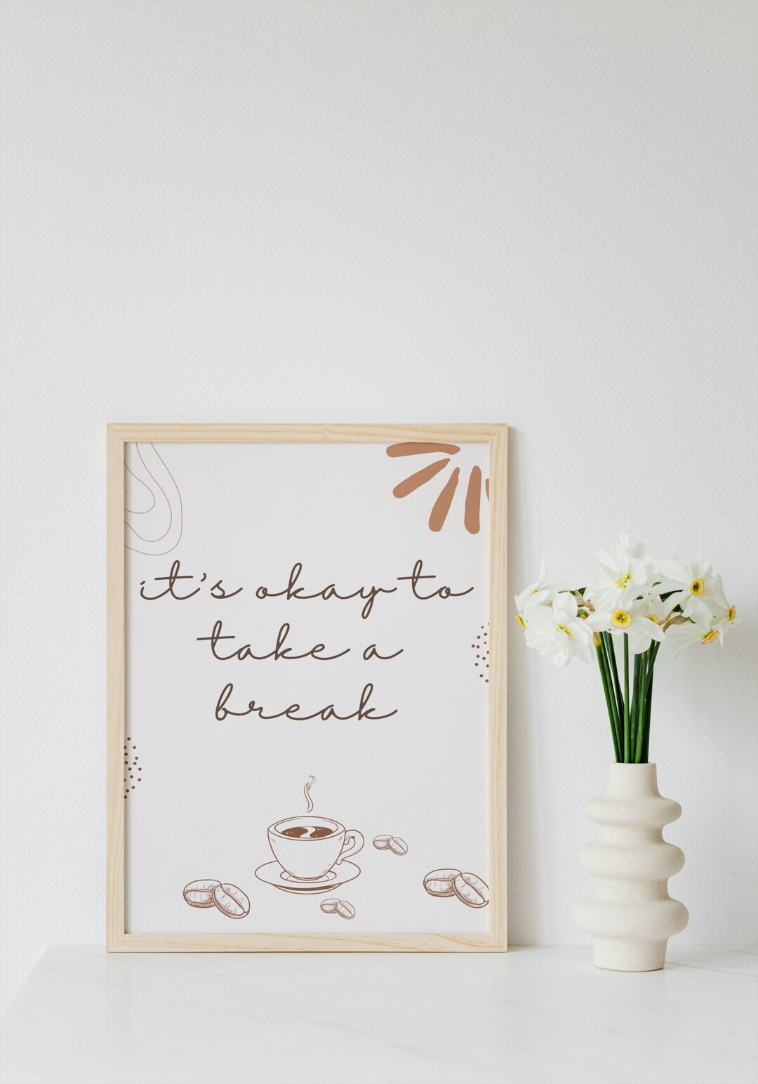 It's Okay to Take a Break Well-being Positive Poster Feel Good Calming ...