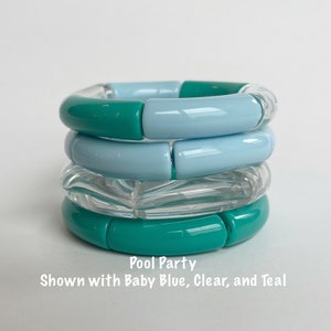 Pool Party - Acrylic Bangle Bracelet | Acrylic Bracelet Stack | Acrylic ...