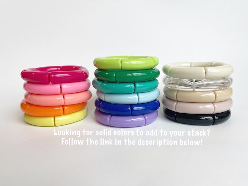 Pool Party - Acrylic Bangle Bracelet | Acrylic Bracelet Stack | Acrylic ...