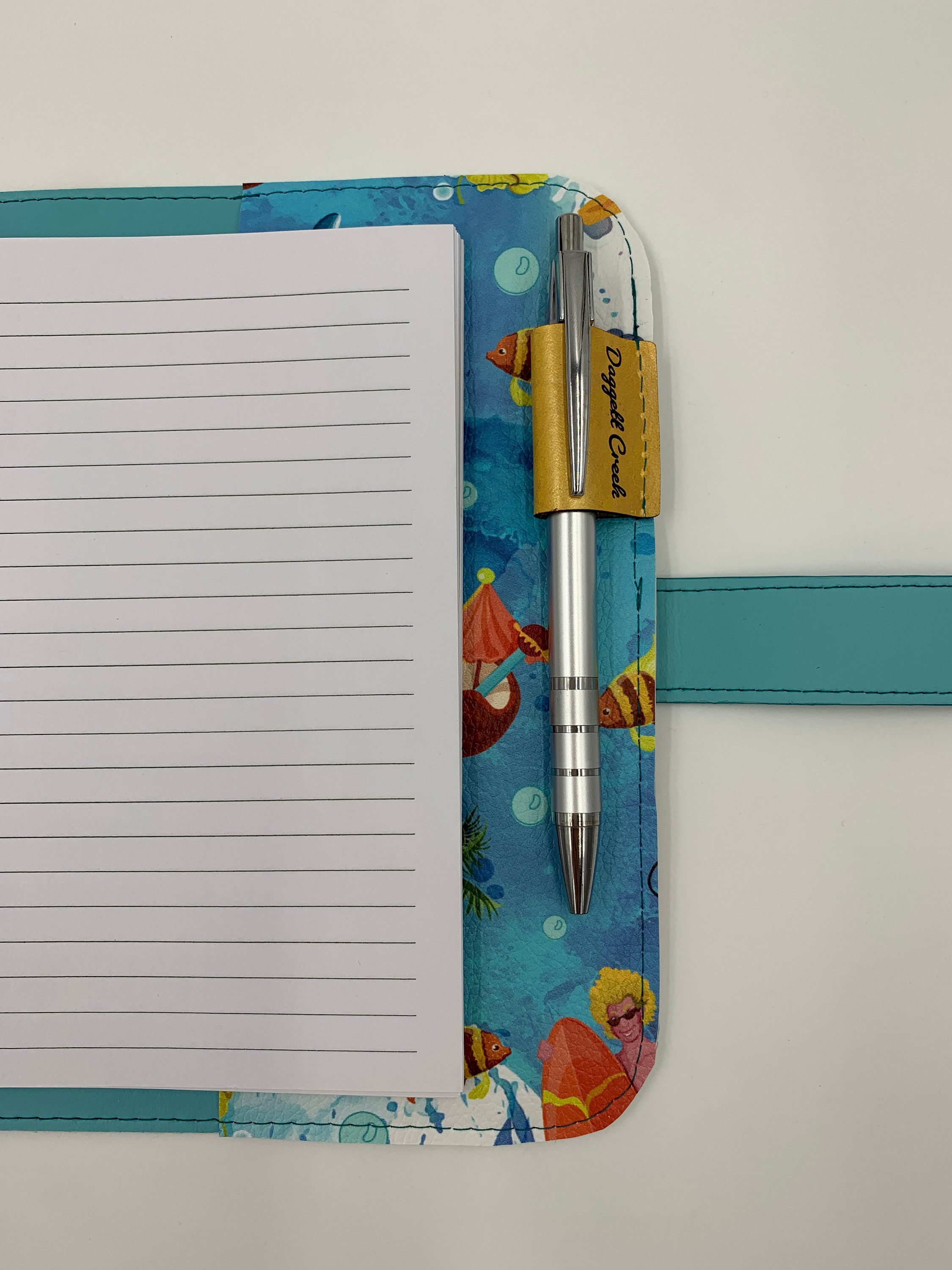 Surfs up Vinyl Notebook Cover for 5x7 Notebook, Reusable, Includes ...