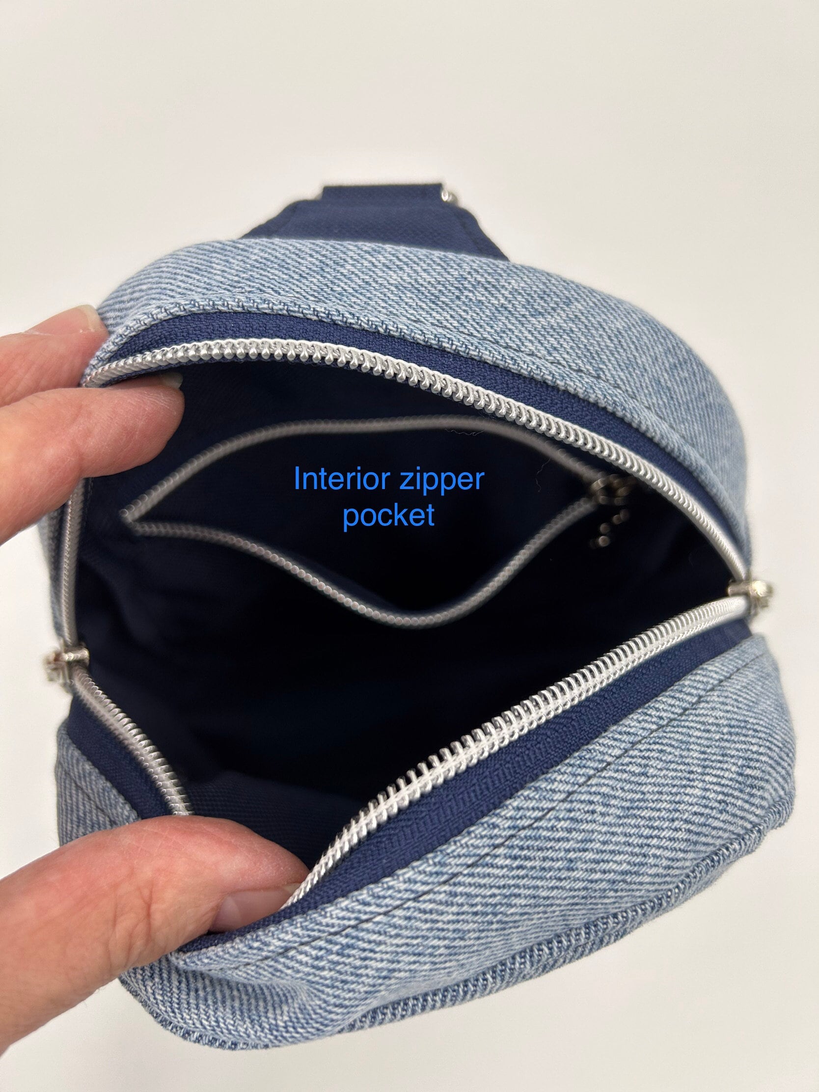 Mav Pack/mini Backpack/sling Bag/crossbody Bag, Denim - Etsy