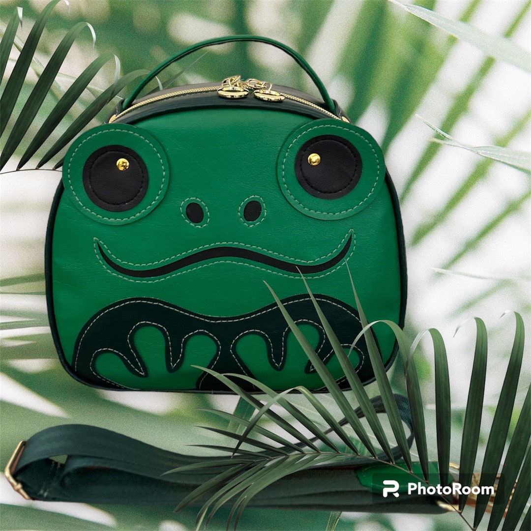 Hugo Crossbody Bag, Whimsical Frog Handbag, Bowler Shaped Handbag - Etsy