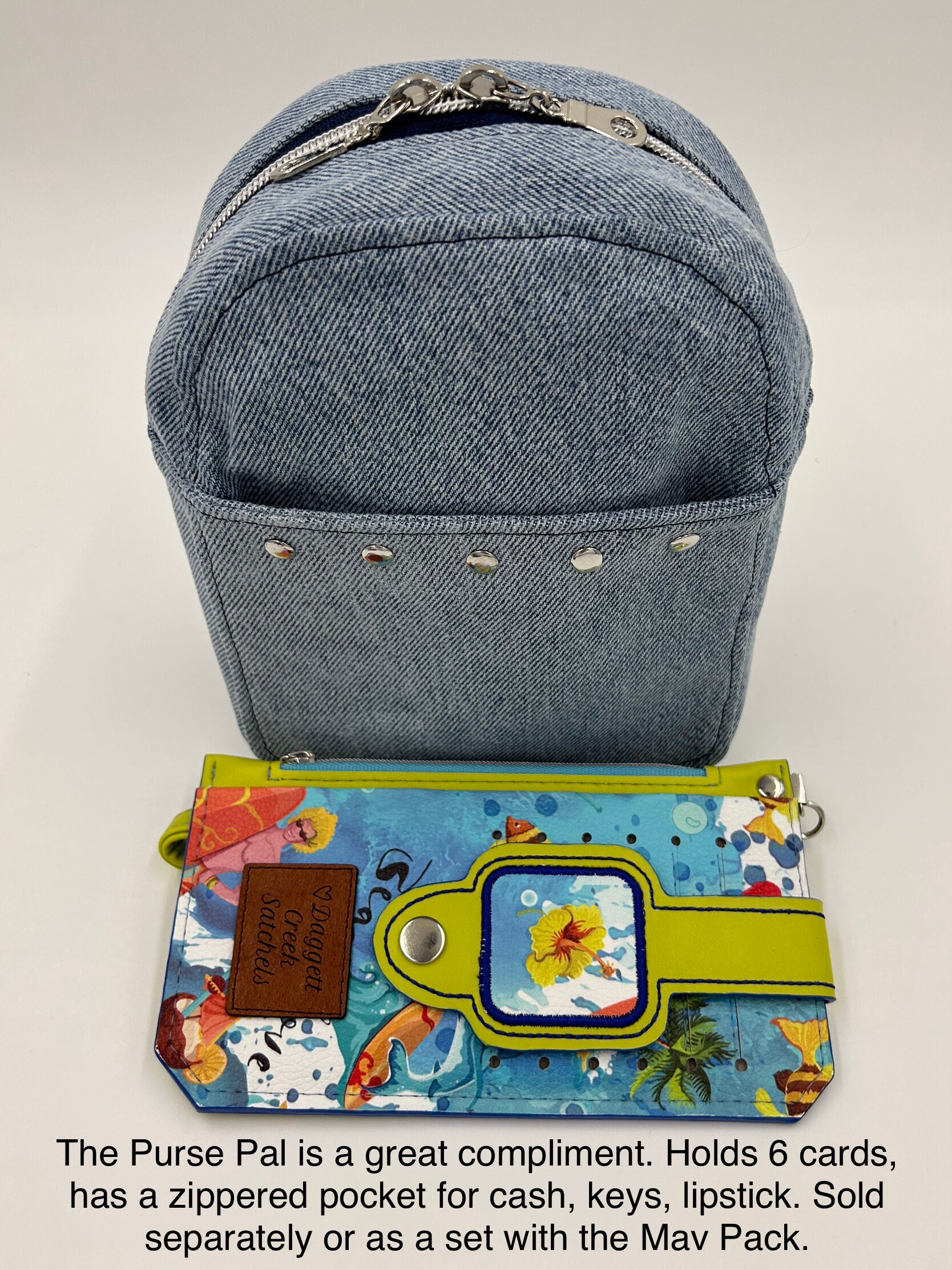 Mav Pack/mini Backpack/sling Bag/crossbody Bag, Denim - Etsy