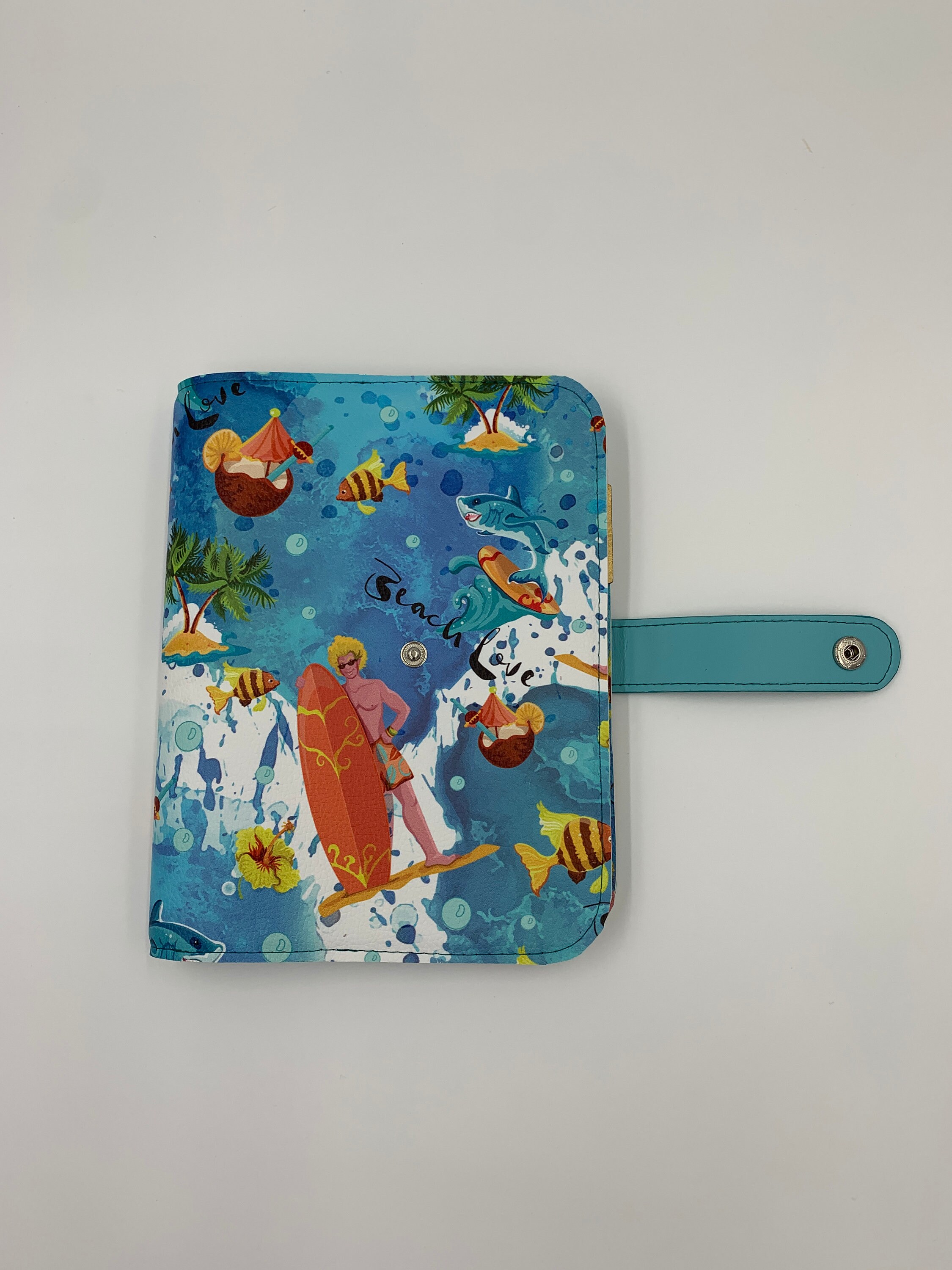 Surfs up Vinyl Notebook Cover for 5x7 Notebook, Reusable, Includes ...