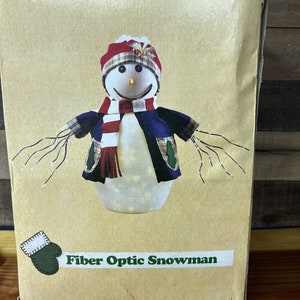 Cracker Barrel Fiber Optic Snow Falling Snowman 17 - Etsy