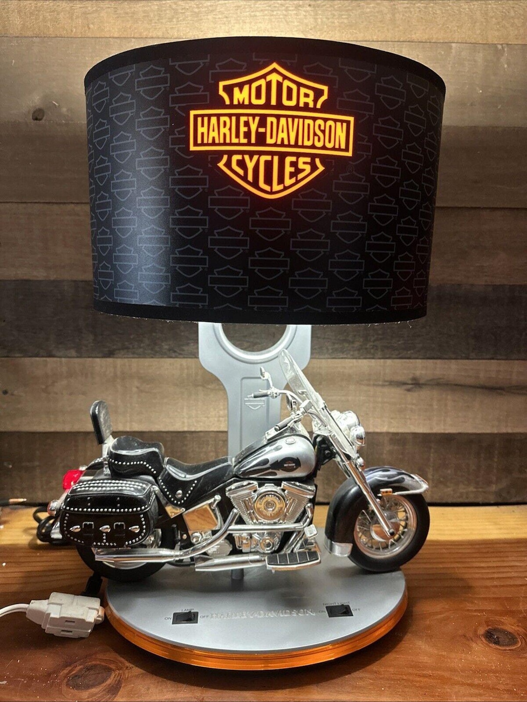 2004 Harley-davidson Heritage Softail Table Lamp Night Light With Sound ...