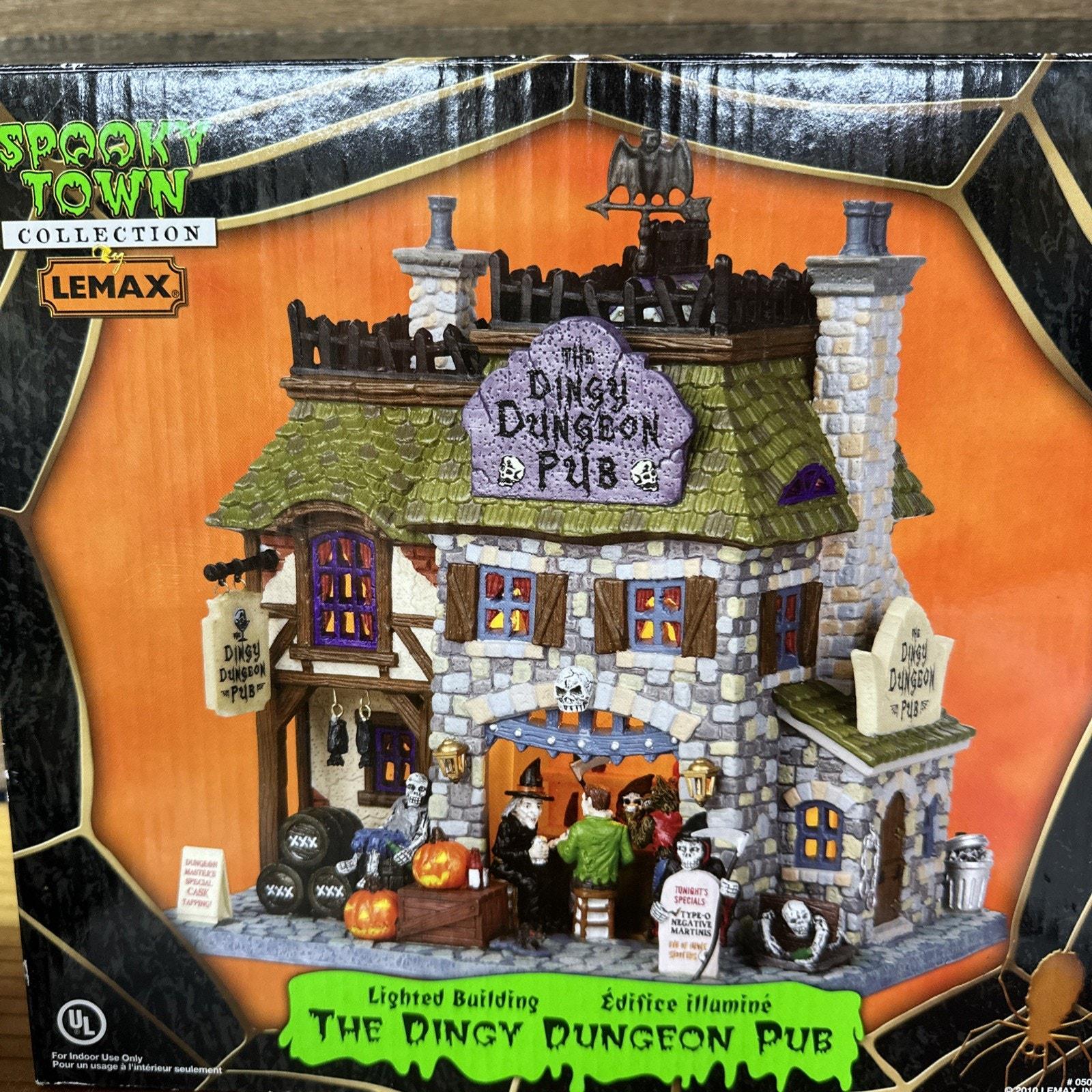 LEMAX Spooky Town Dingy Dungeon Pub - 05014 Retired Rare in Box -read ...