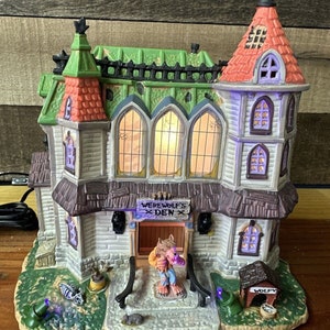 Lemax Spooky Town Werewolf's Den Retired Halloween 2007 Rare-please ...