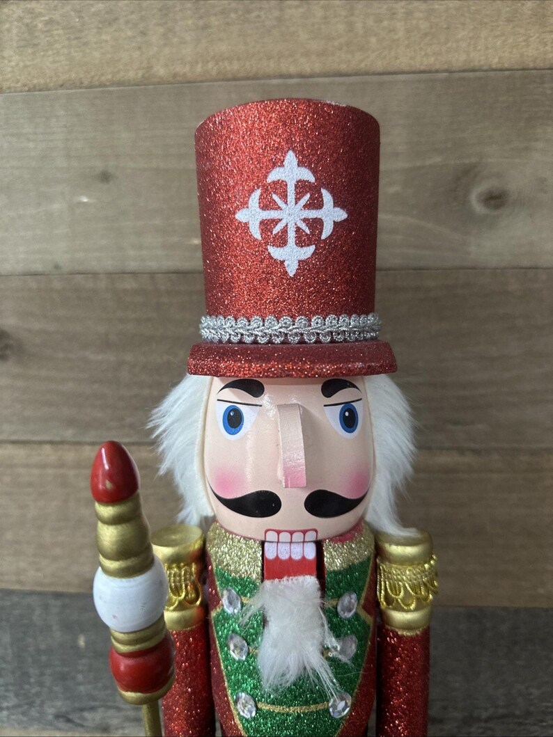 Christmas Nutcracker Sparkly 22” Tall - Etsy