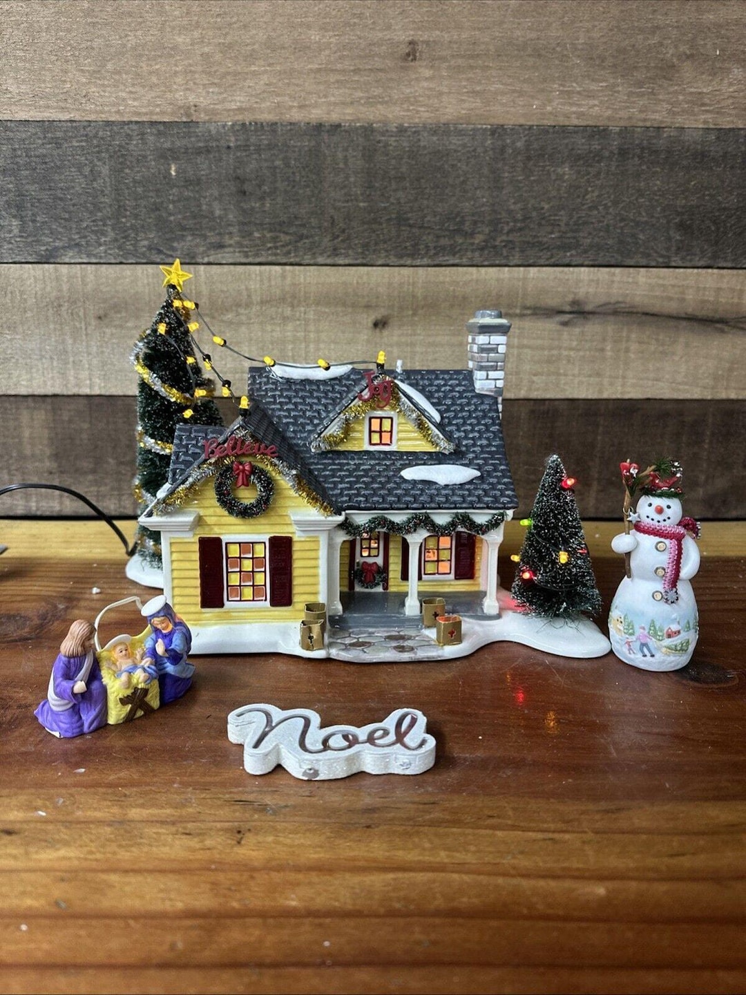 Dept 56 - Snow Village Christmas Lane Noel House #55341 W/ Box -sign ...